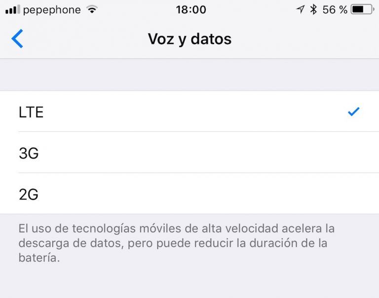 Cómo configurar Internet de Pepephone en iPhone