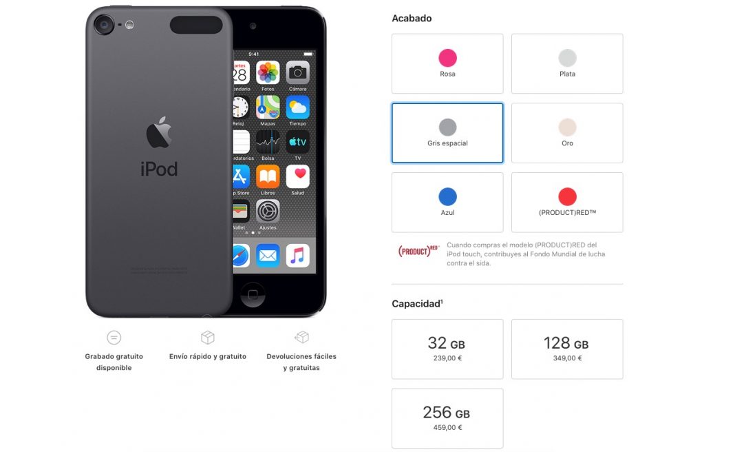Características del nuevo iPod touch (2019)