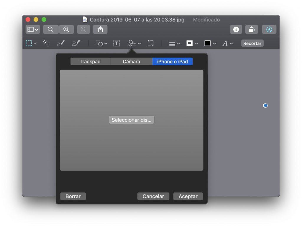 Cómo firmar documentos en macOS Catalina con un iPhone o iPad